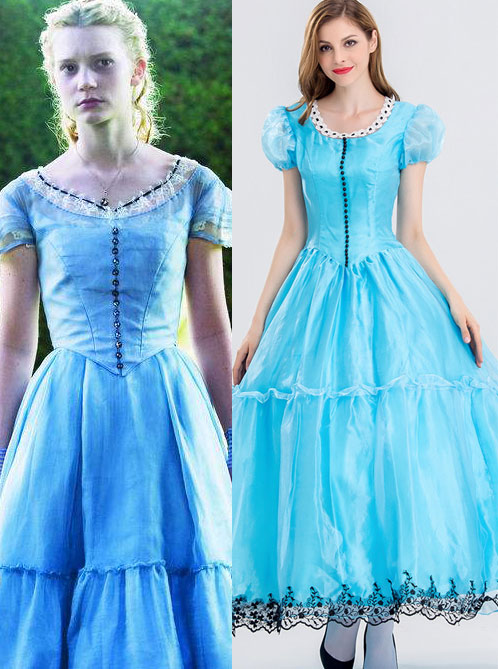 Alice in Wonderland Alice Blue Dress Cosplay Costume | Cosplayins.com